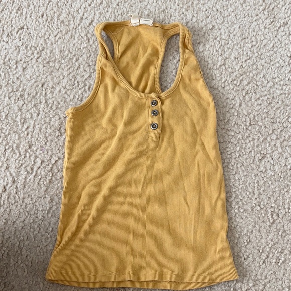 Tilly's | Tops | Yellow Racerback Tank Top | Poshmark